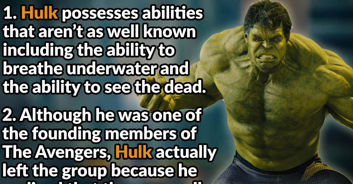 Smashing Facts About The Incredible Hulk