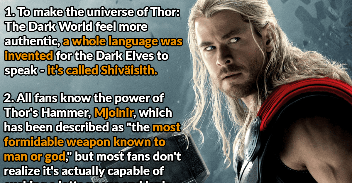Thunderous Facts About The Thor Franchise