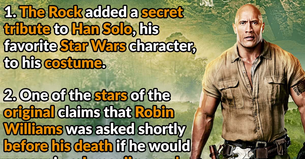 42 Wild Facts About Jumanji: Welcome to the Jungle