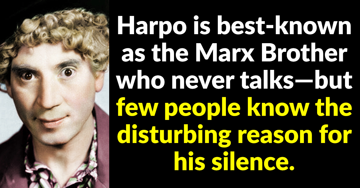 Harpo Marx Stayed Silent For A Reason - Factinate