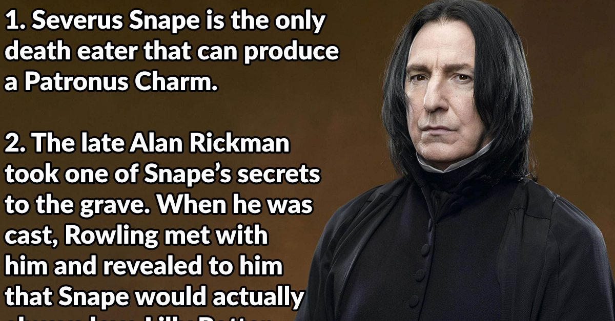 35 Tragic Facts About Professor Snape, Hogwarts' Tormented Potions Master