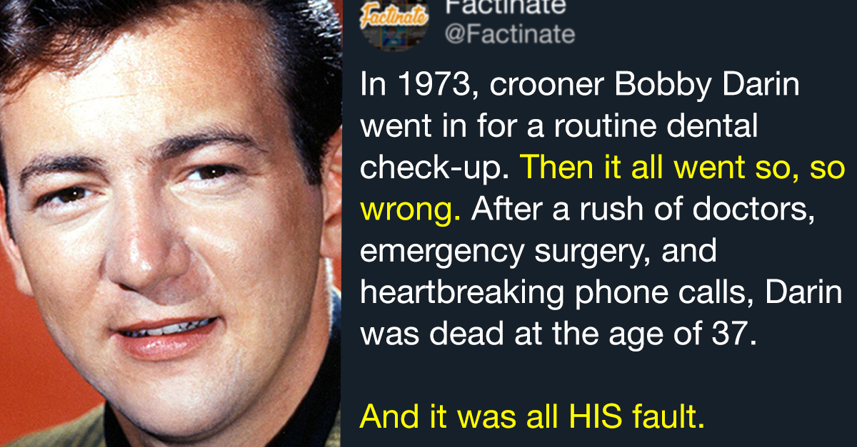 Dreamy Facts About Bobby Darin, The Heartbreak Crooner