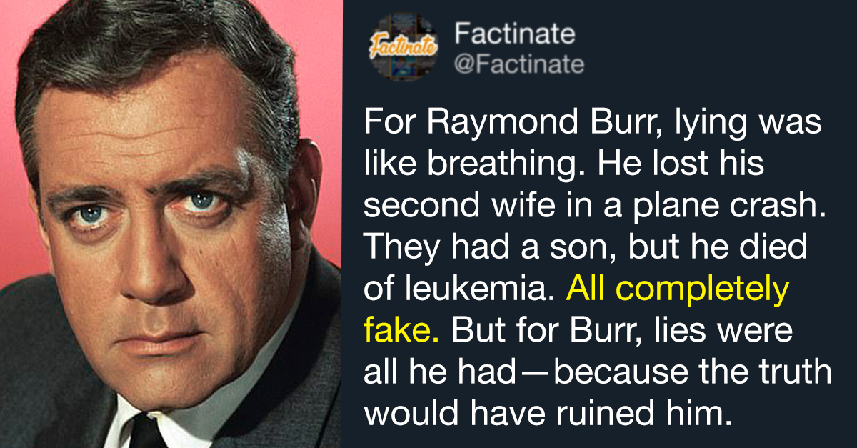 Dubious Facts About Raymond Burr, The Man Of A Thousand Lies - Factinate