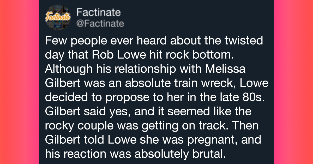 We Thought We Knew All The Dirt On Rob Lowe—We Were Wrong