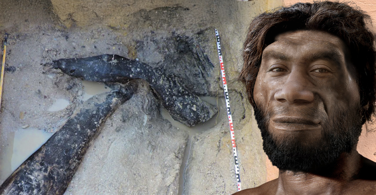 Archaeologists discovered the remnants of a wooden structure built ...