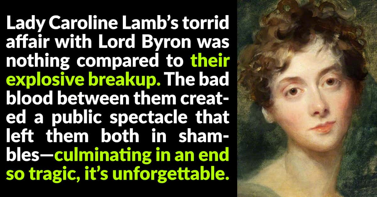 Scandalous Facts About Lady Caroline Lamb, The High Society Outcast
